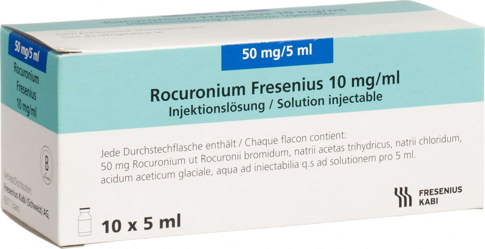 Rocuronium Fresenius 50mg/5ml 10 Ampullen 5ml in der Adler Apotheke