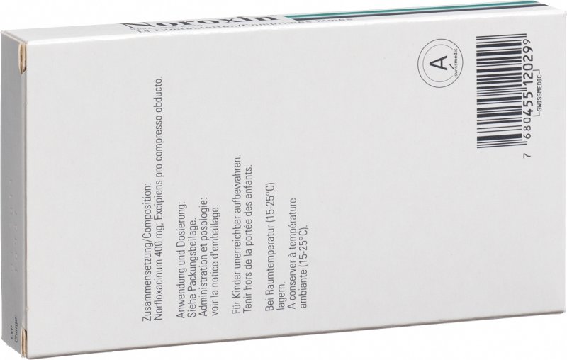 Noroxin Filmtabletten 400mg 14 Stück in der Adler Apotheke