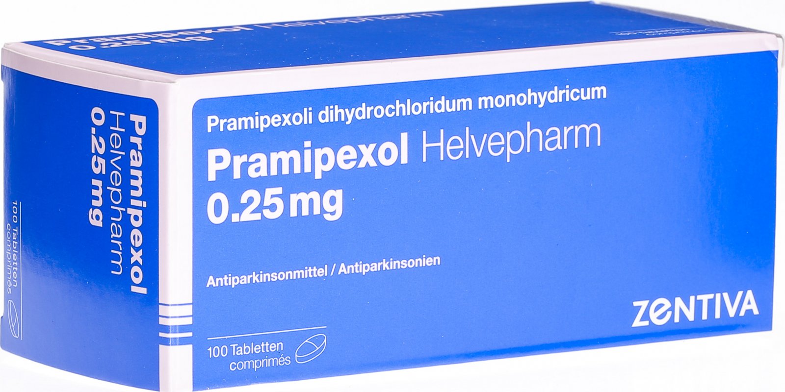 Pramipexol Helvepharm Tabletten 0.25mg 100 Stück in der Adler Apotheke