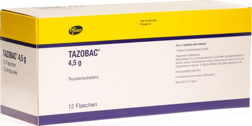 Tazobac Trockensubstanz 4.5g Durchstechflasche 12 Stück in der Adler ...