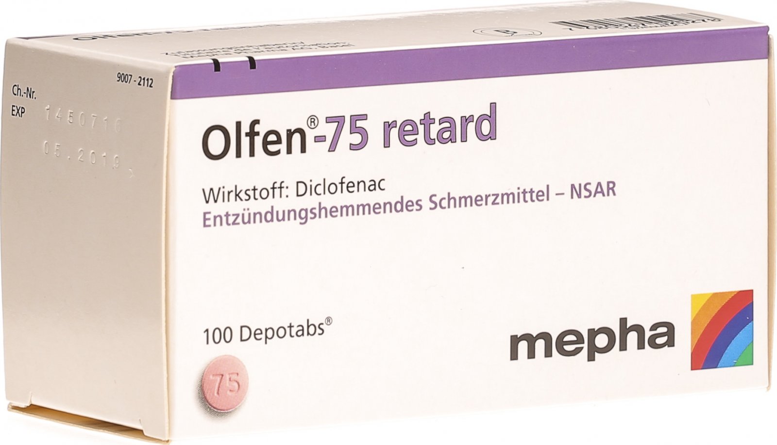 Olfen 75 Retard Depotabs 75mg 100 Stück in der Adler Apotheke
