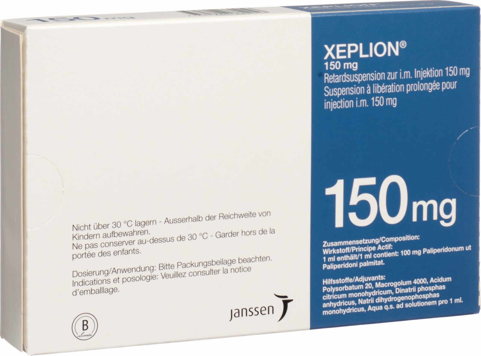 Xeplion Injektionssuspension 150mg/1.5ml Fertigspritze 1.5ml in der ...
