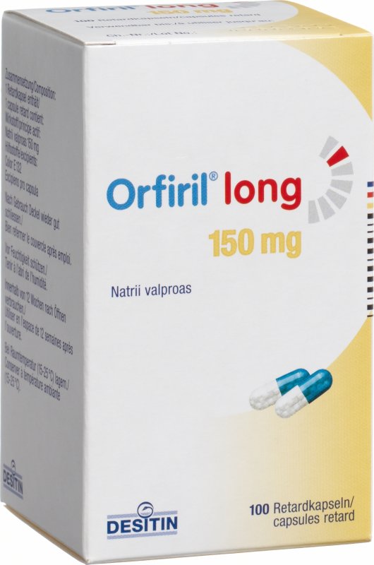 Orfiril Long 150 Retard Kapseln 150mg 100 Stück in der Adler Apotheke