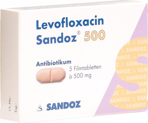 Levofloxacin Sandoz Filmtabletten 500mg 5 Stück in der Adler Apotheke