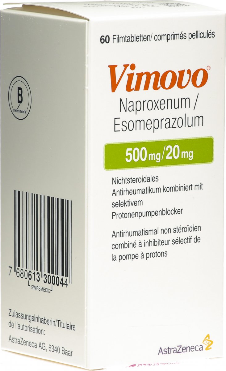 Vimovo Filmtabletten 500mg/20mg 60 Stück in der Adler Apotheke