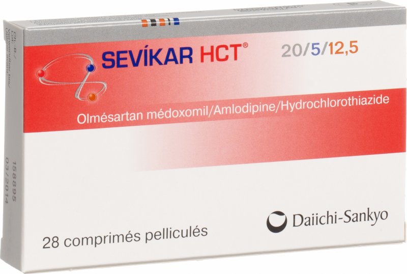 Sevikar HCT Filmtabletten 20/5/12.5 Mg 28 Stück in der Adler Apotheke