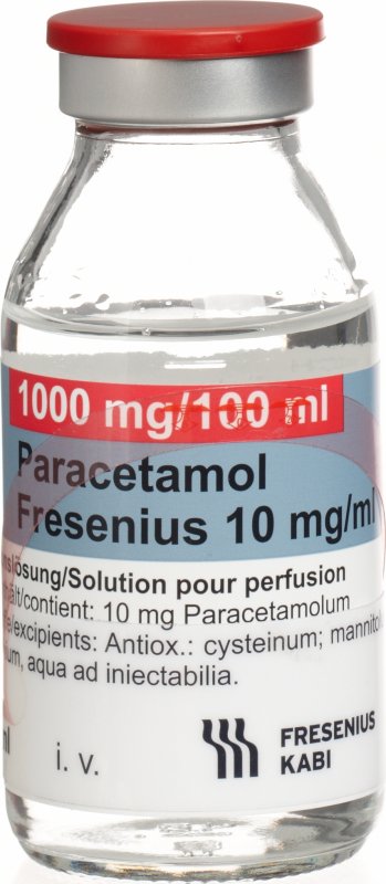Paracetamol Fresenius 1g/100ml 10 Durchstechflaschen 100ml in der Adler ...