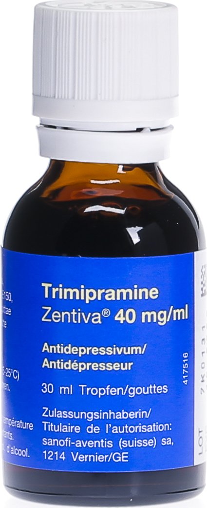 Trimipramine Zentiva Tropfen 40mg/ml 30ml in der Adler Apotheke