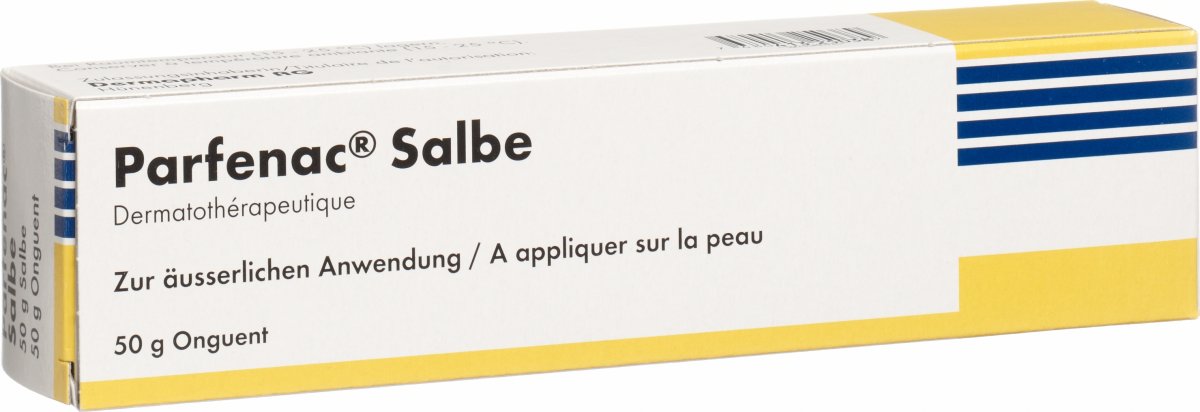 Parfenac Salbe 5% Tube 50g in der Adler Apotheke