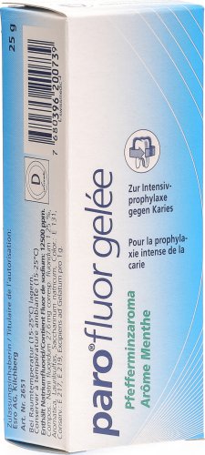 Paro Fluor Gelée Natriumfluorid Mint 25g in der Adler Apotheke