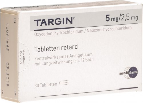 Targin Retard Tabletten 5/2.5mg 30 Stück in der Adler Apotheke