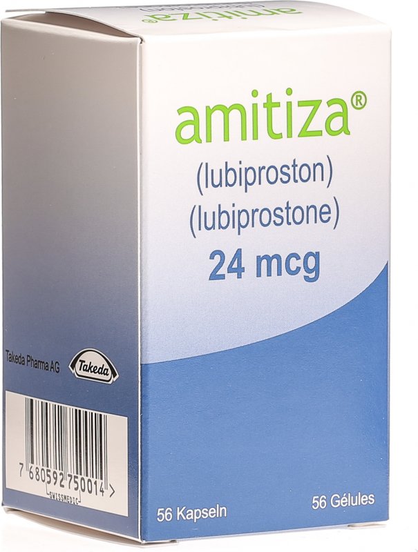 Amitiza Kapseln 0.024mg Flasche 56 Stück in der Adler Apotheke