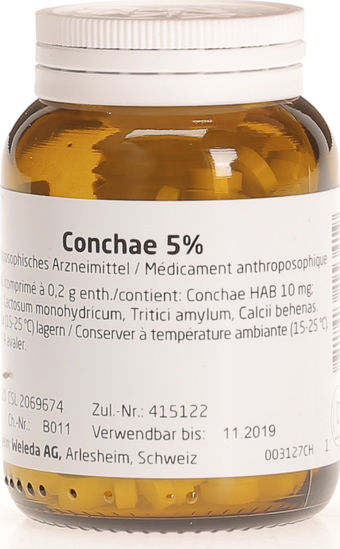 Weleda Conchae Tabletten 5% 50g in der Adler Apotheke