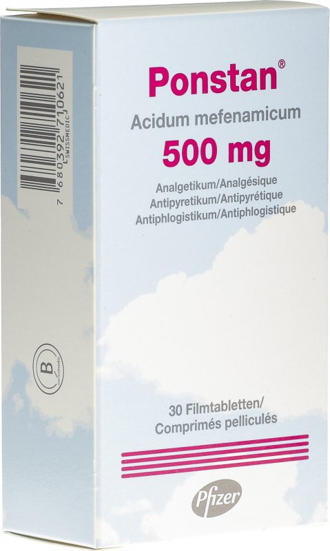 Ponstan Filmtabs 500mg 30 Stück in der Adler Apotheke
