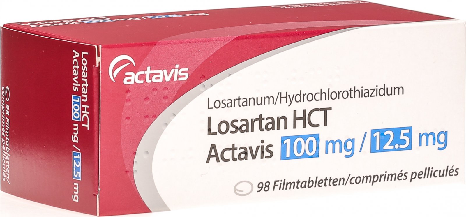 Losartan HCT Actavis Filmtabletten 100/12.5mg 98 Stück in der Adler ...