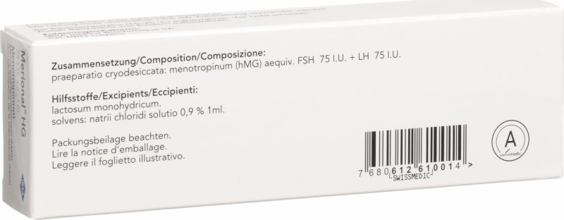 Merional Hg 75 E C Solv Fertigspritze in der Adler Apotheke