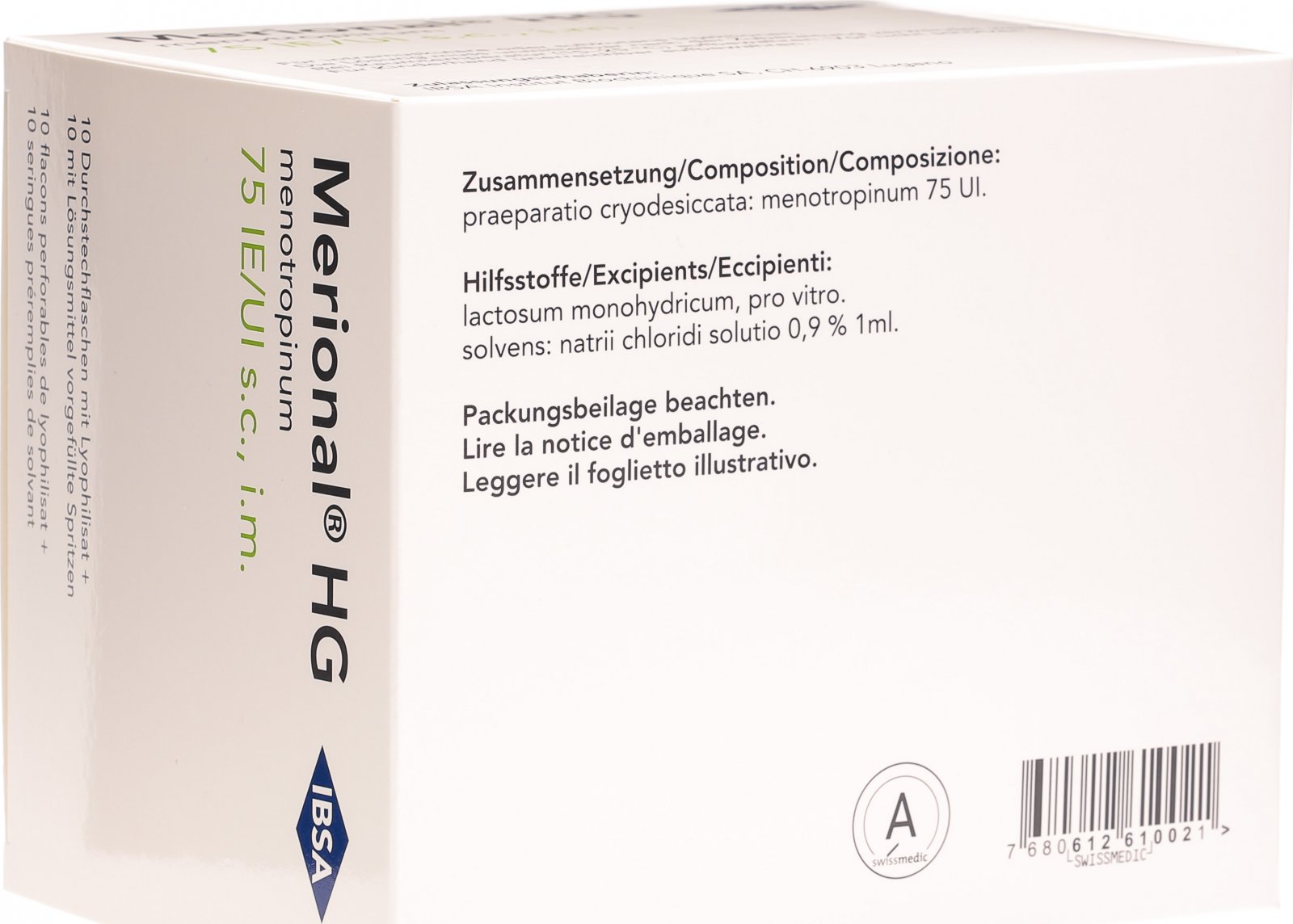 Merional Hg 75 E C Solv Fertigspritzen 10 Stück in der Adler Apotheke