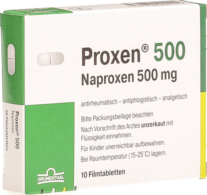Proxen 500 Filmtabletten 500mg 10 Stück in der Adler Apotheke