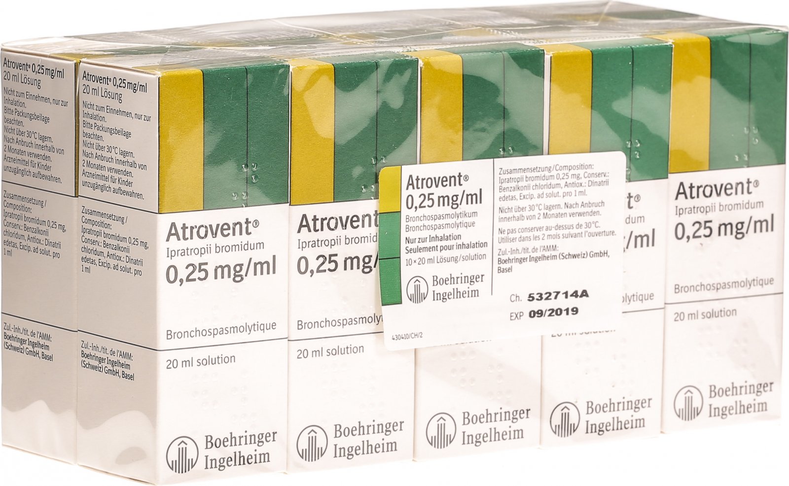 Atrovent Inhalationslösung 250mcg/ml 10x 20ml in der Adler Apotheke