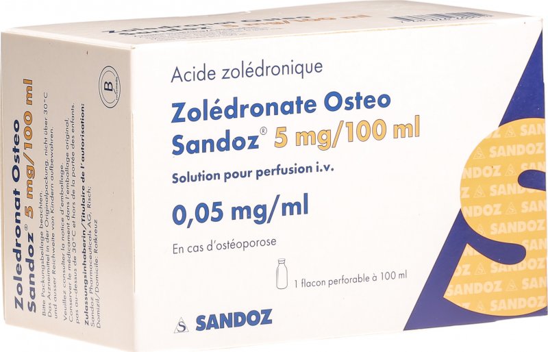 Zoledronat Osteo Sandoz Infusionslösung 5mg/100ml Ampullen in der Adler ...