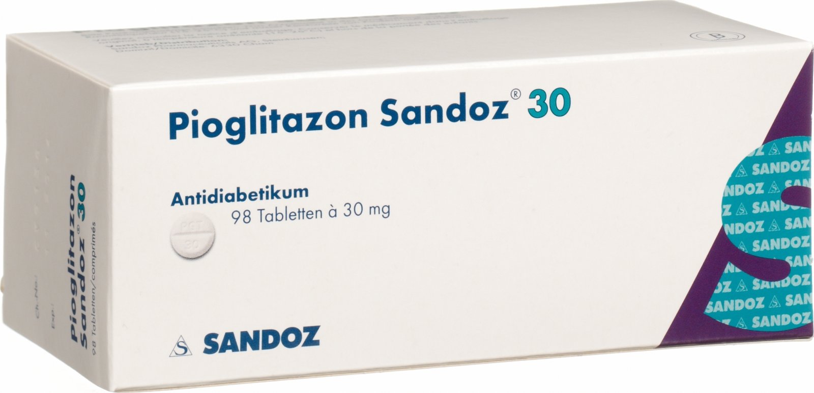 Pioglitazon Sandoz Tabletten 30mg 98 Stück in der Adler Apotheke