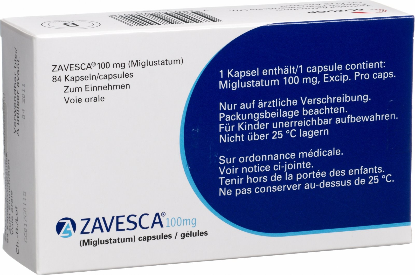 Zavesca Kapseln 100mg 84 Stück in der Adler Apotheke