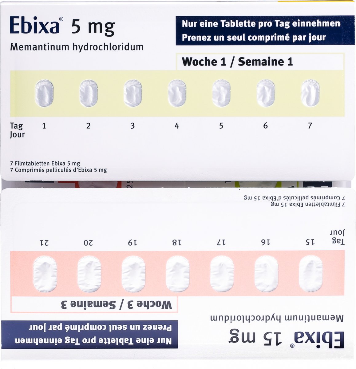 Ebixa Starterpack 7x5,7x10,7x15,7x20mg(neu) 28 Stück in der Adler Apotheke