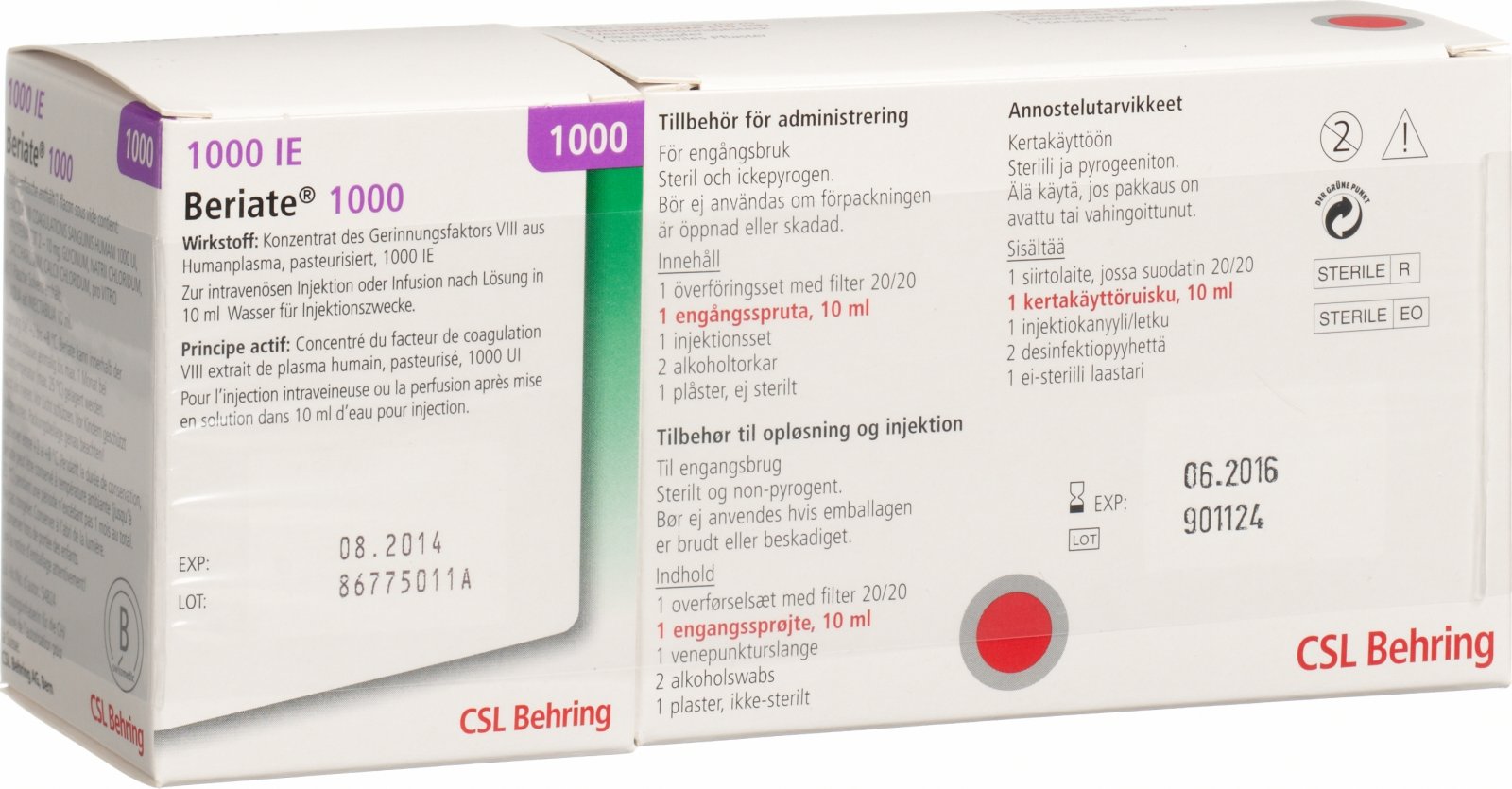 Beriate Trockensubstanz 1000 Ie C Solv Durchstechflasche in der Adler ...