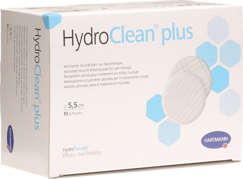 Hydroclean Plus Wundkissen 5.5cm Rund 10 Stück in der Adler Apotheke