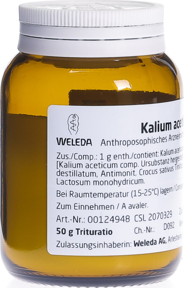 Weleda Kalium Aceticum Comp Trit D 6 50g in der Adler Apotheke