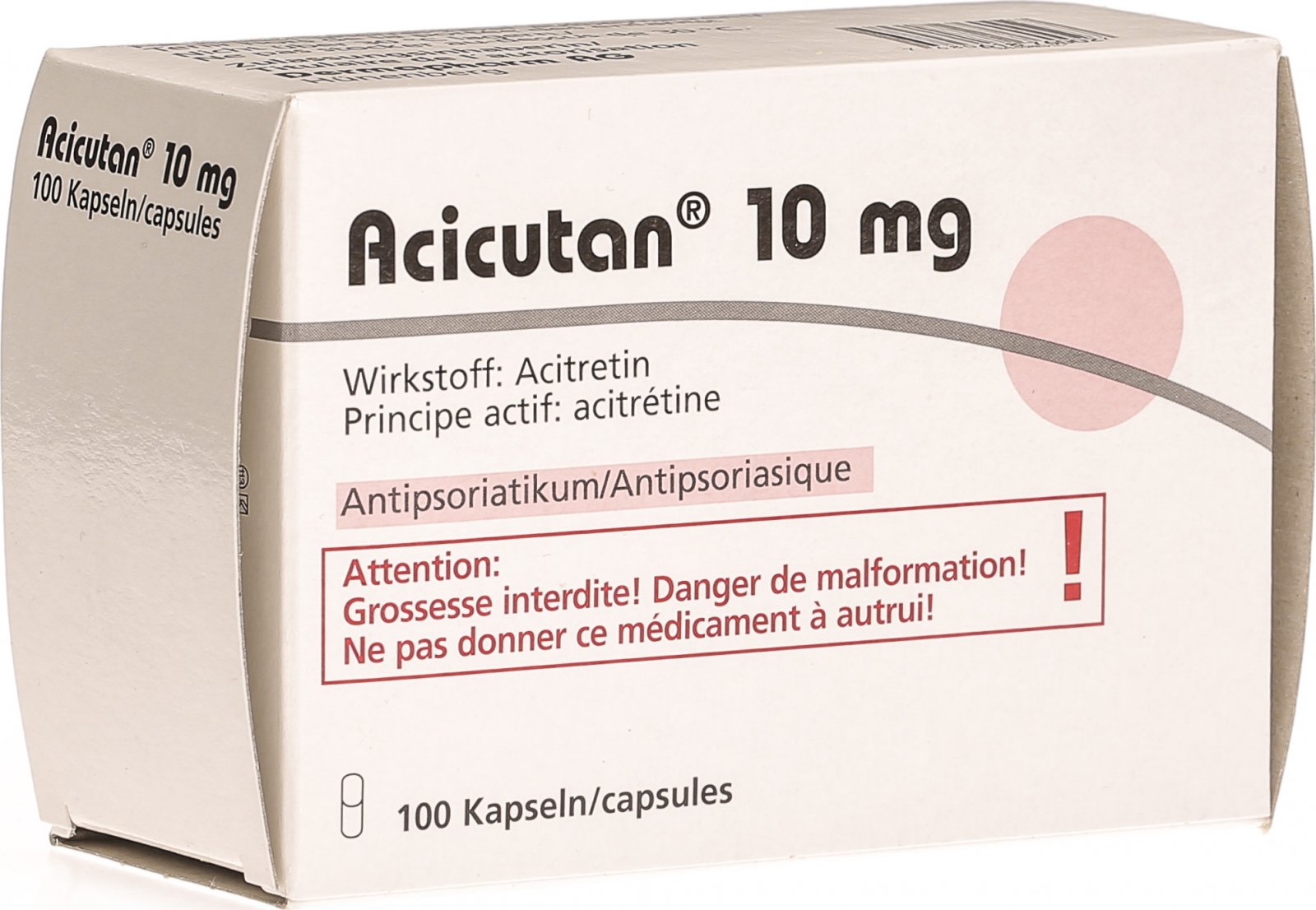 Acicutan Kapseln 10mg 100 Stück in der Adler Apotheke