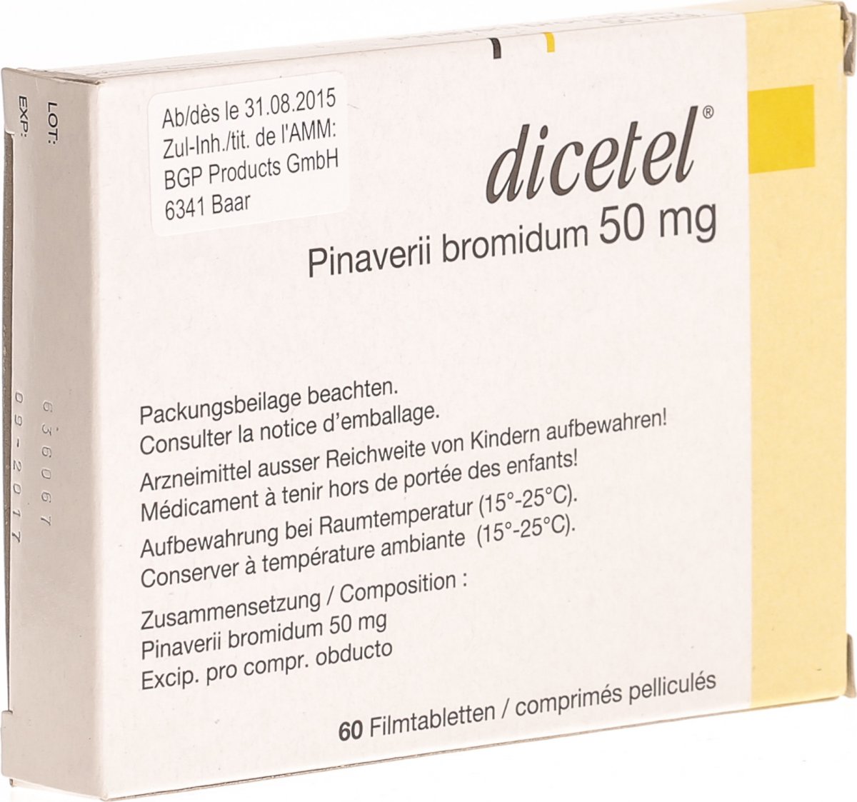 Dicetel Filmtabletten 50mg (neu) 60 Stück in der Adler Apotheke