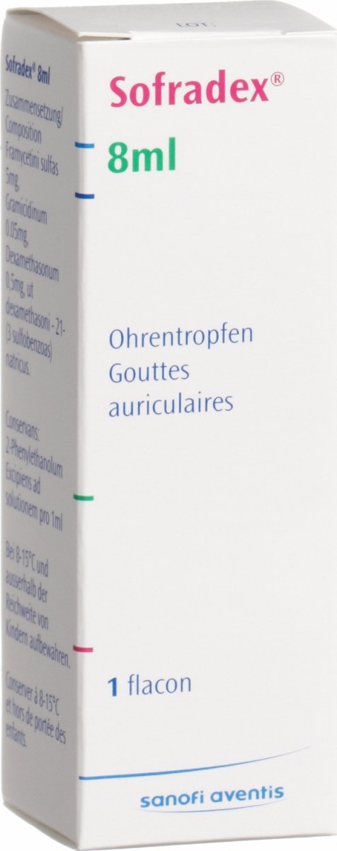 Sofradex Gtt Auric 8ml in der Adler Apotheke