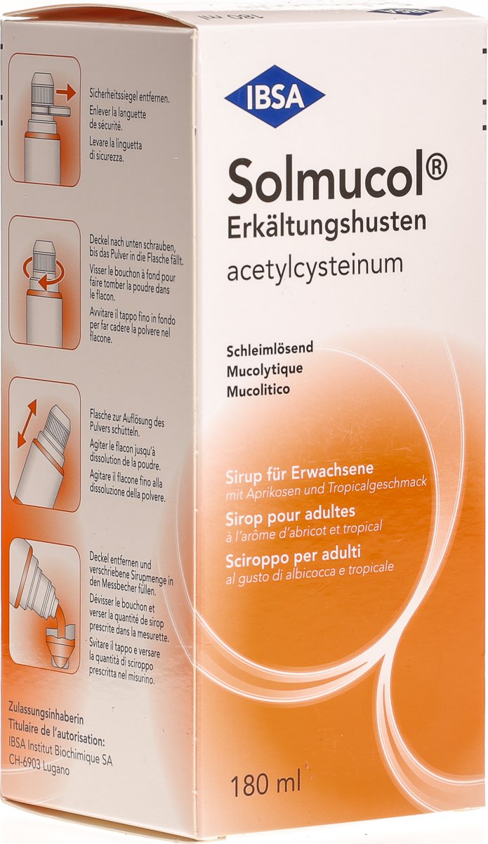 Solmucol Sirup für Erwachsene 180ml in der Adler Apotheke