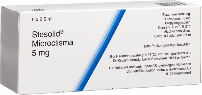 Stesolid Microclys 5mg 5x 2.5ml in der Adler Apotheke