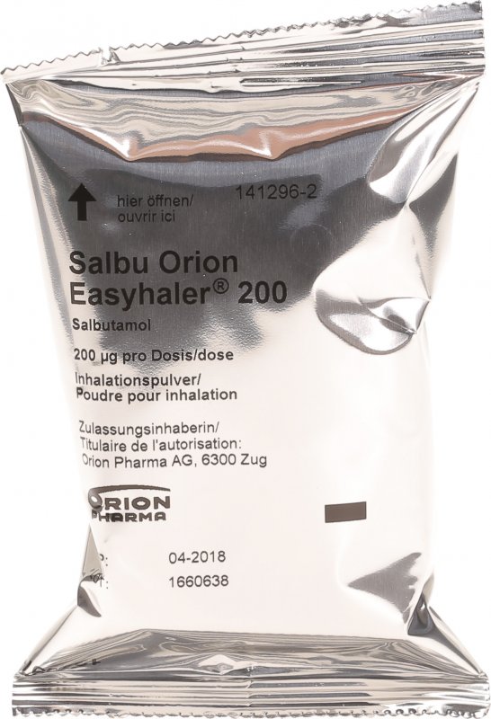 Salbu Orion Easyhaler 200 Inh Pulver 0.2mg 200 Dos in der Adler Apotheke