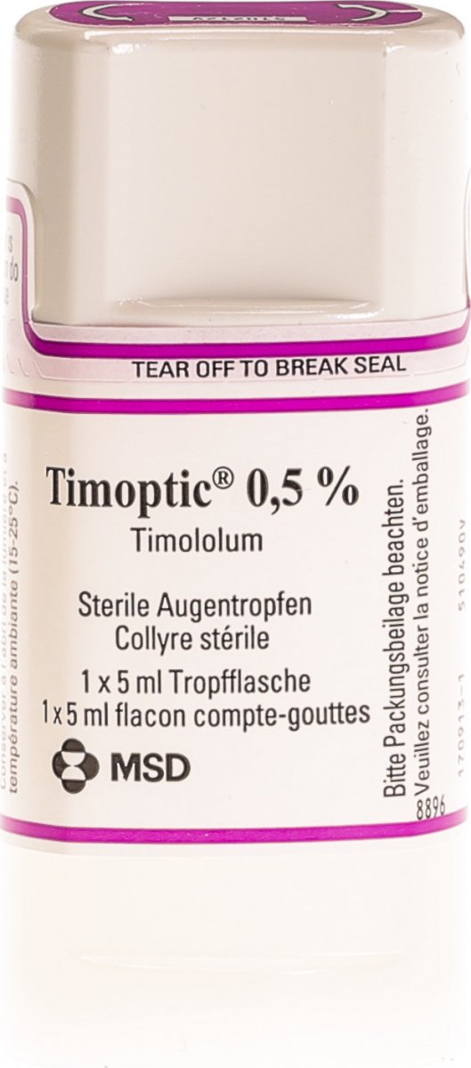 Timoptic Augentropfen 0.5% 3x 5ml in der Adler Apotheke