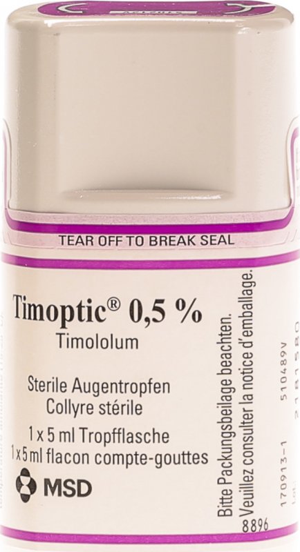 Timoptic Augentropfen 0.5% 5ml in der Adler Apotheke