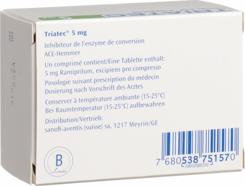 Triatec 5 Tabletten 5mg 100 Stück in der Adler Apotheke