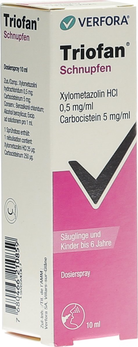 Triofan Schnupfen Dosierspray Kleinkinder/Baby 10ml in der Adler Apotheke