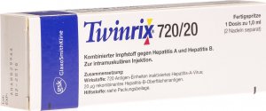 Twinrix 720/20 Injektionssuspension Fertigspritze 1ml in der Adler Apotheke