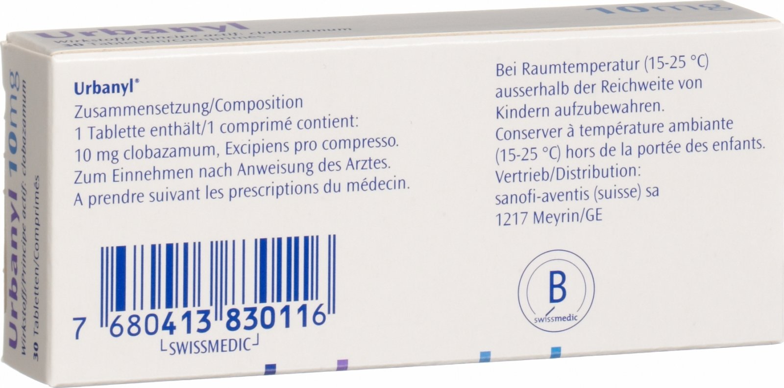 Urbanyl Tabletten 10mg 30 Stück in der Adler Apotheke