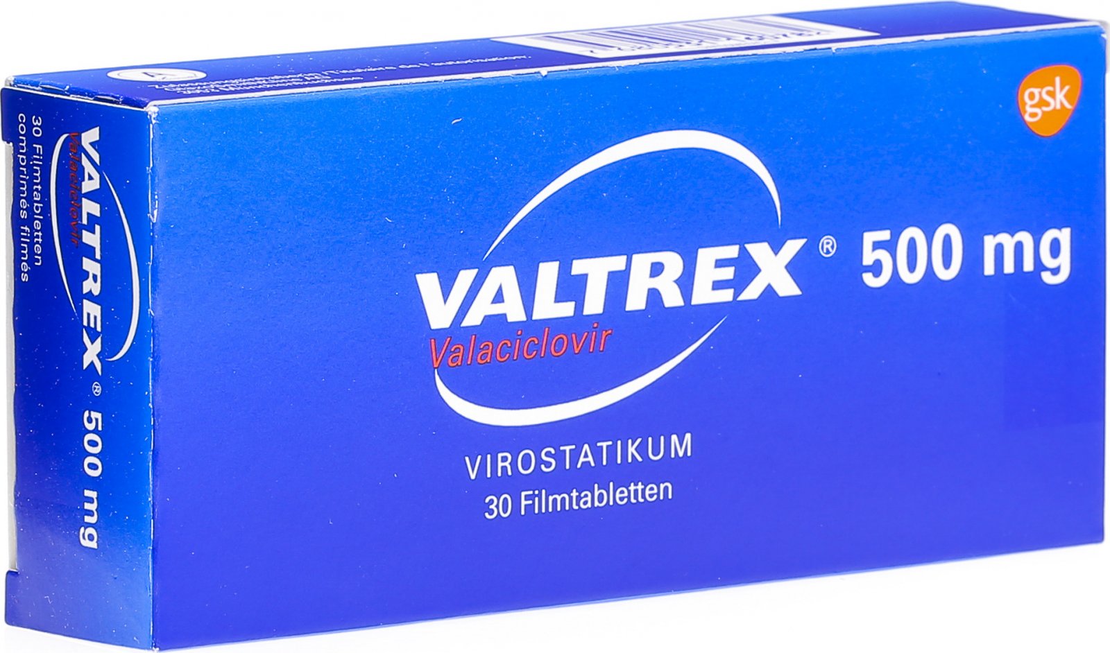 Valtrex Filmtabletten 500mg 30 Stück in der Adler Apotheke