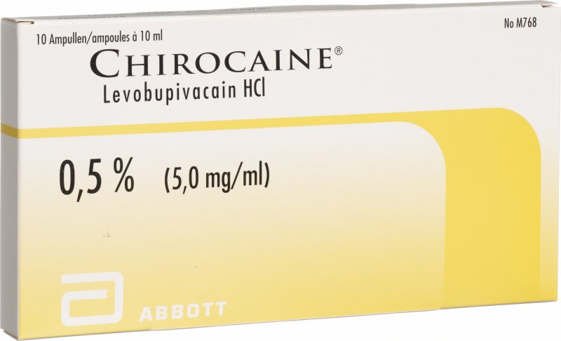 Chirocaine Injektionslösung 0.5% 10 Ampullen 10ml in der Adler Apotheke