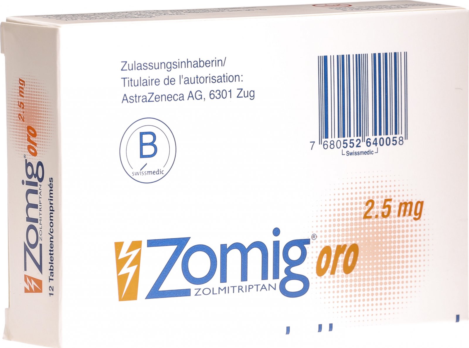 Zomig Oro 2.5mg 12 Lingualtabletten in der Adler Apotheke