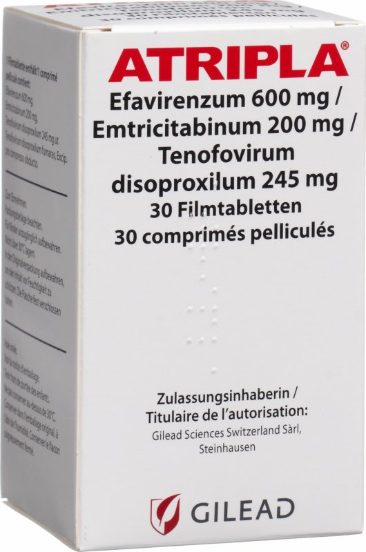 Atripla Filmtabletten 30 Stück in der Adler Apotheke