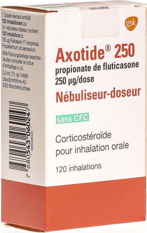 Axotide 250 Dosieraeros 250mcg FCKW-frei 120 Dos in der Adler Apotheke