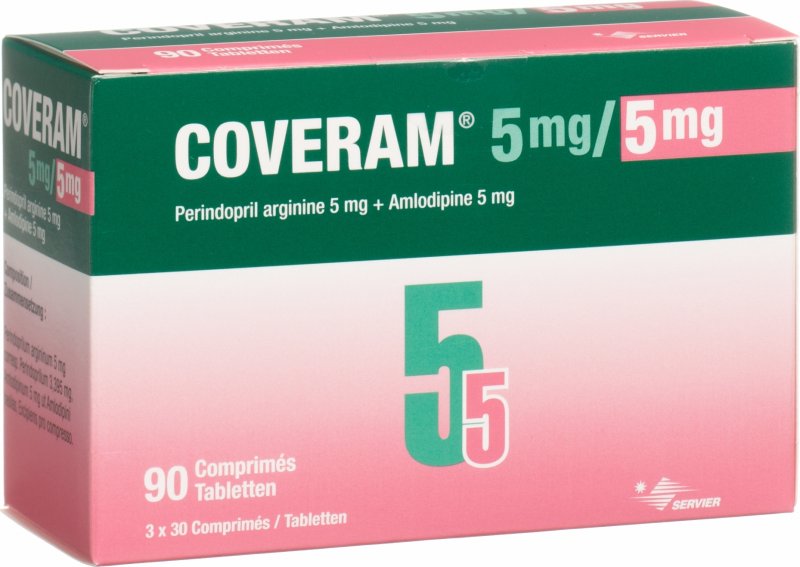 Coveram Tabletten 5/5mg 90 Stück in der Adler Apotheke
