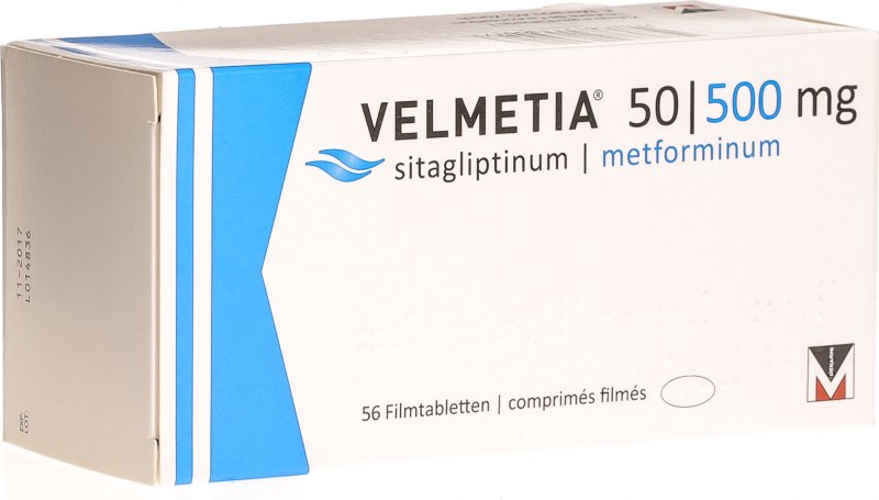 Velmetia Filmtabletten 50/500mg 56 Stück in der Adler Apotheke