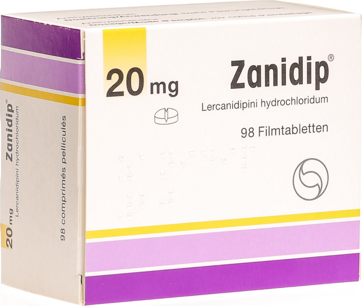 Zanidip Filmtabletten 20mg 98 Stück in der Adler Apotheke